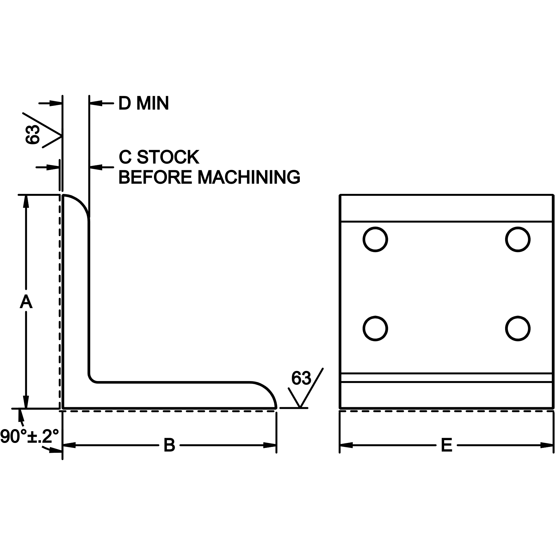 Angle Bracket with Locating Holes | Century Tools
