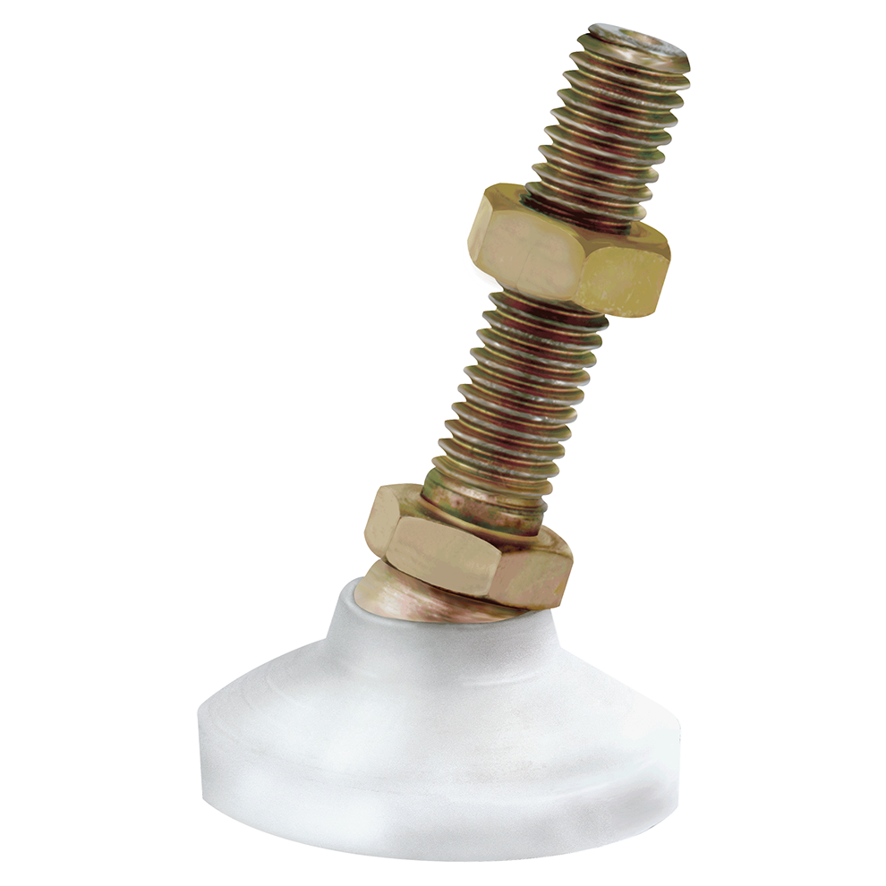 Stud leveling Feet (Steel, Zinc Plated, with Delrin Pad) | Century Tools