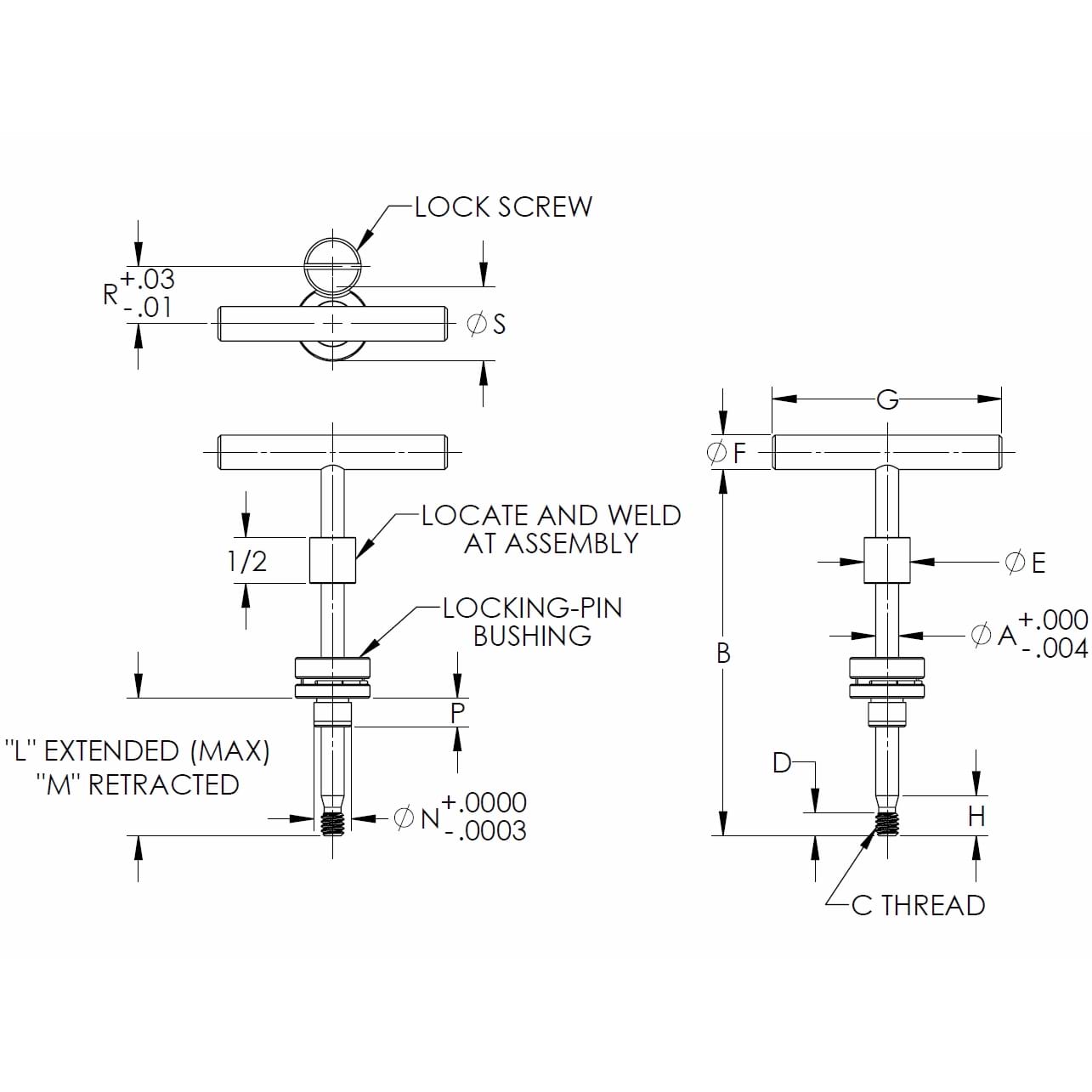 Locking Clamping Pin Assembly | Century Tools